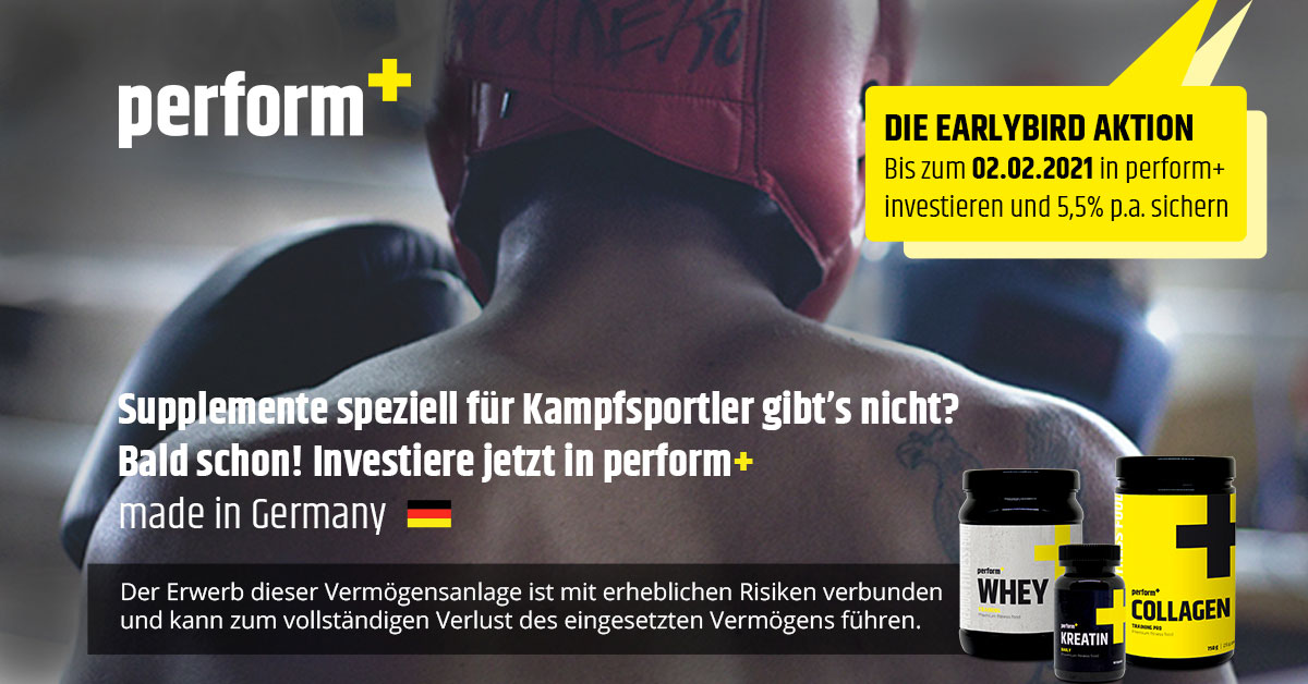 Perform+ Nutrition: Early-Bird-Bonus bis 02.02. sichern! - CONDA