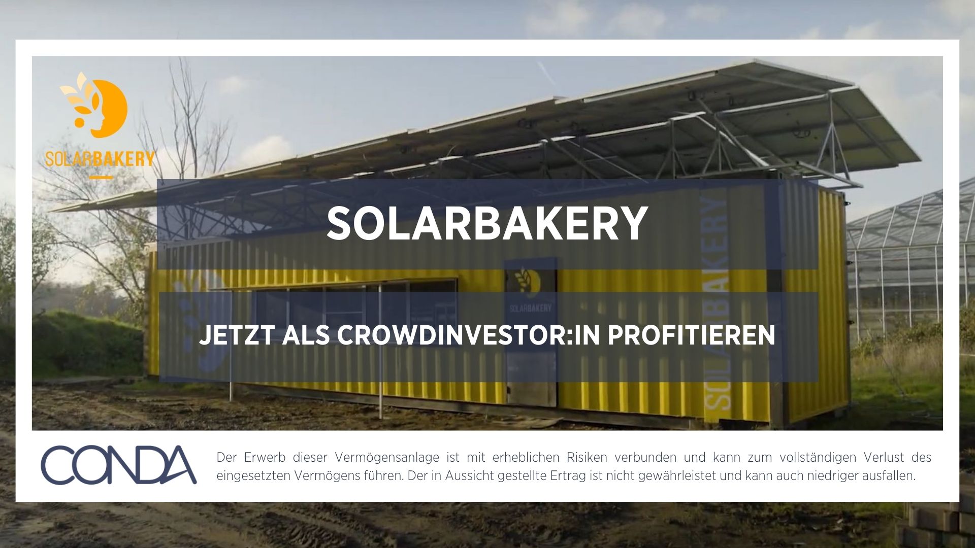 SOLARBAKERY Vorzeichnung - CONDA