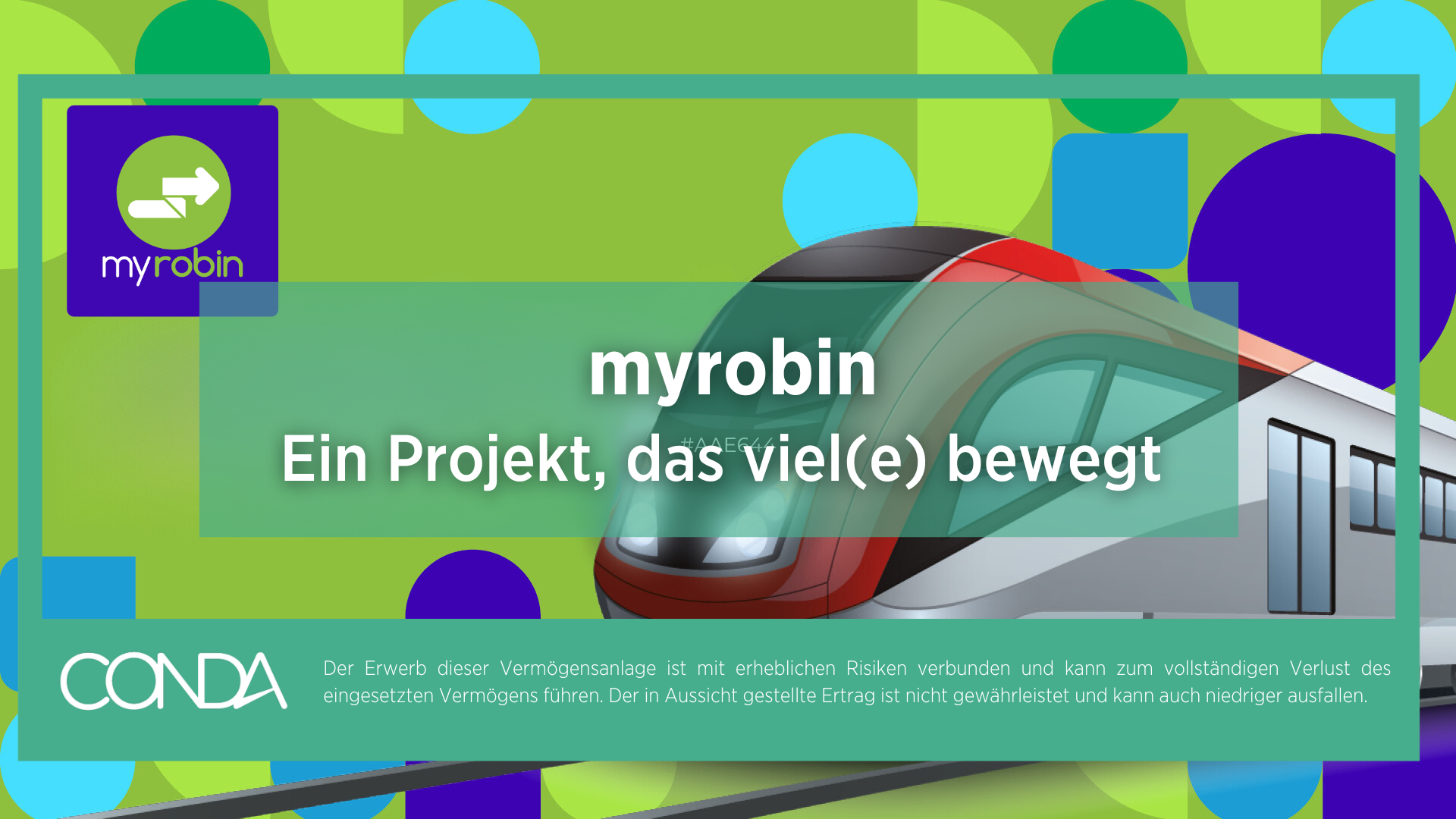myrobin - ein Projekt, das viel(e) bewegt | CONDA